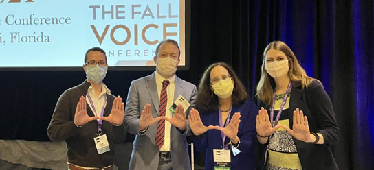 Department of Otolaryngology Has Strong Presence at Fall Voice ...